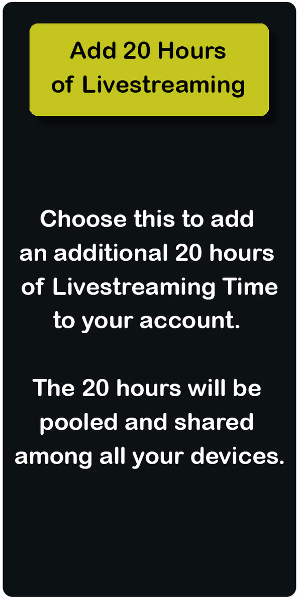 Block of 20 Hours of Livestreaming Time – QUICKTEL